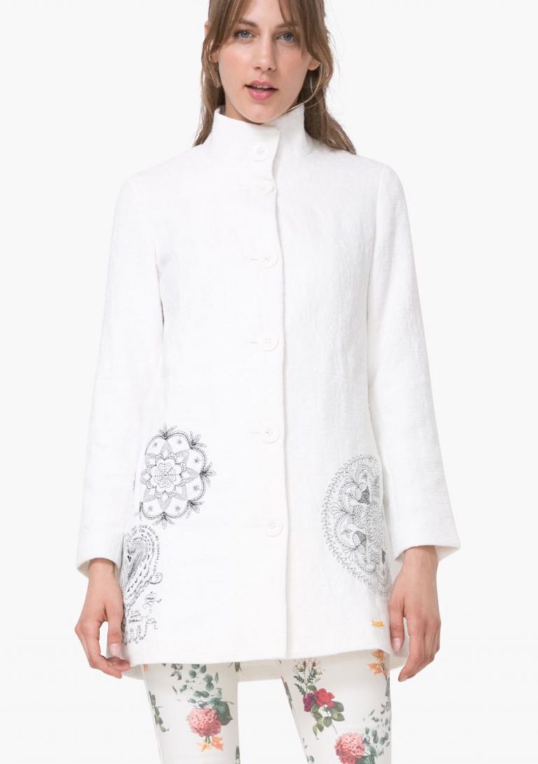 DESIGUAL Coat EVA 72E2EH9 White | Buy Online | Canada US