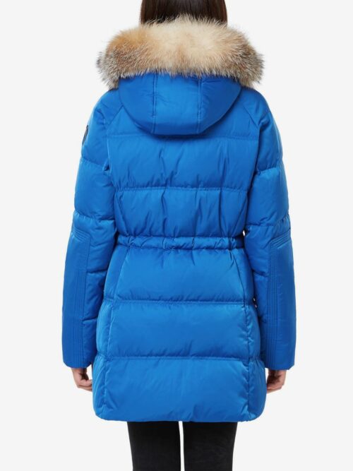 Pajar Winter Down Coat Parka Puffer CORRIE Blue Fur Hood Canada USA