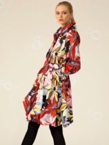 Samuel Dong Print Bubble Coat 11665 Flower Multi | Canada USA
