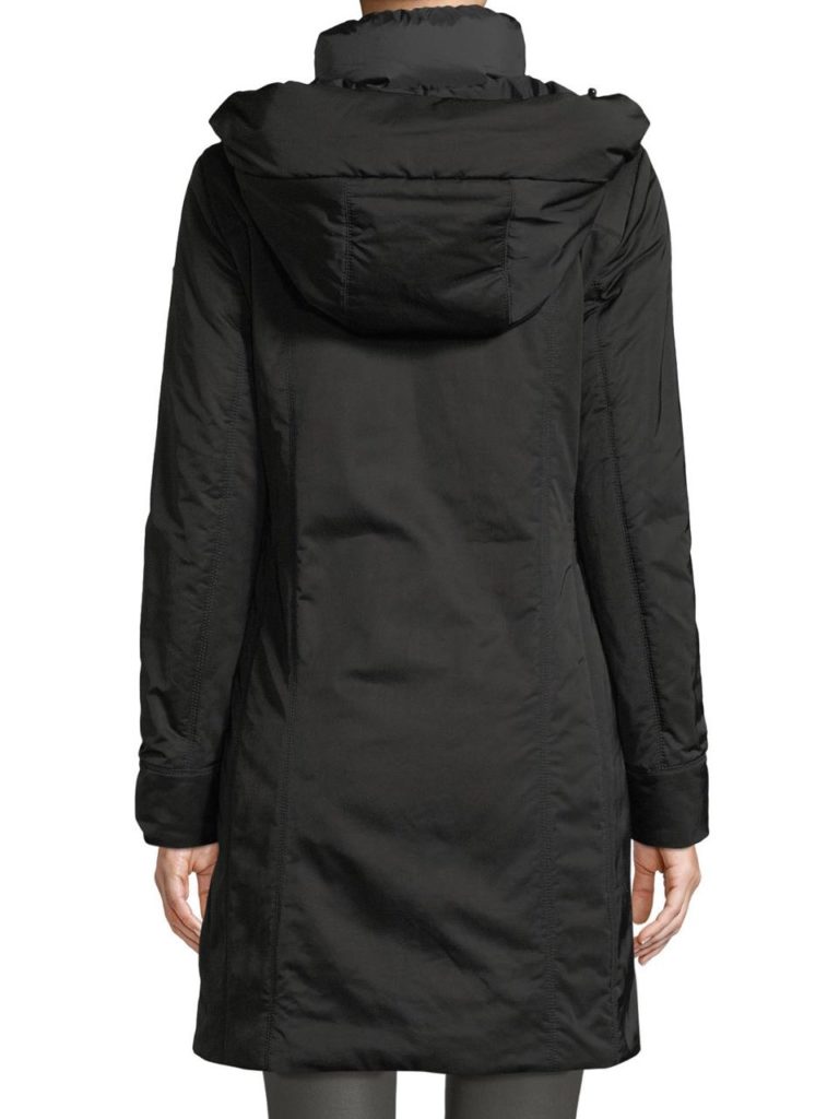 Post Card Down Parka with Hood and Undelay KAMET Black