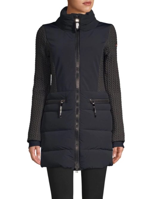 Post Card Quilted Parka Coat SIGUAN Braided Detailing