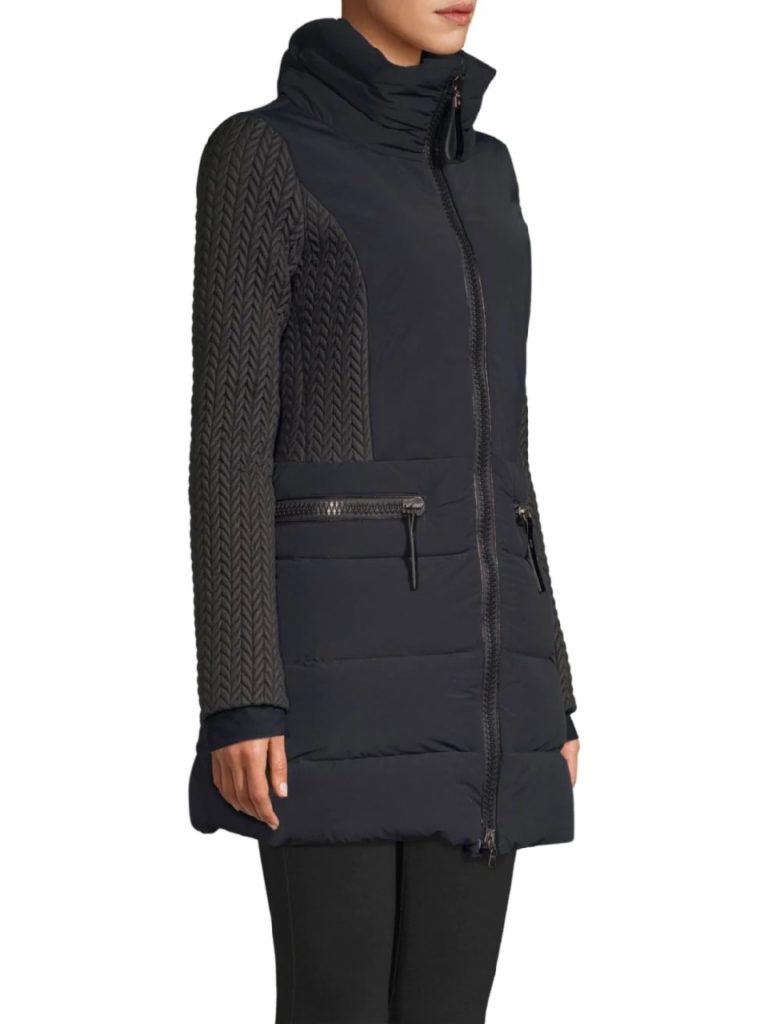 Post Card Quilted Parka Coat SIGUAN Braided Detailing