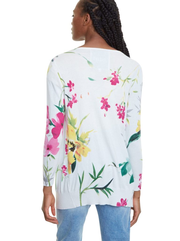 Desigual Long Floral Jacket Cardigan Spring Summer