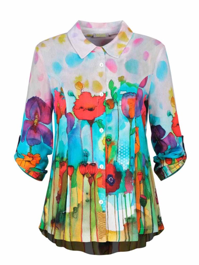 Simply Art DOLCEZZA Shirt Blouse Poppy Chris Cozen