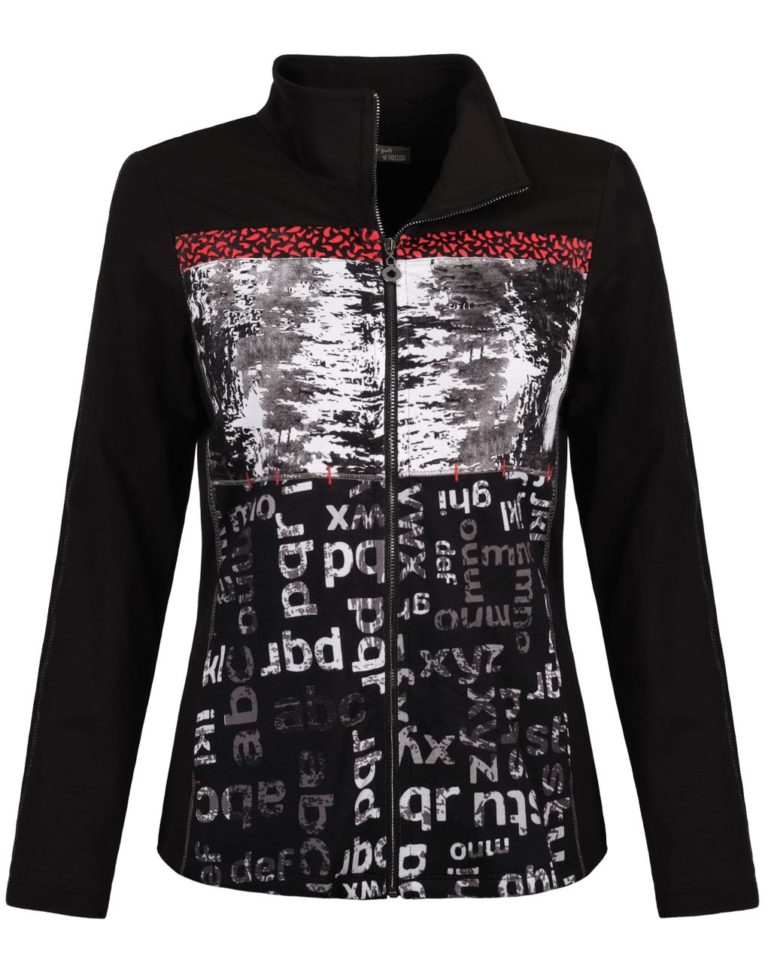 DOLCEZZA Jacket Cardigan Play with Letters Black