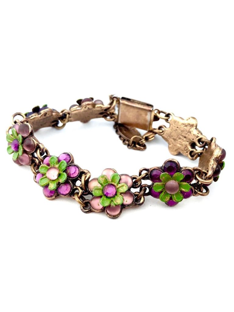 Michal Negrin Small Floral Bracelet 8002 Swarovski