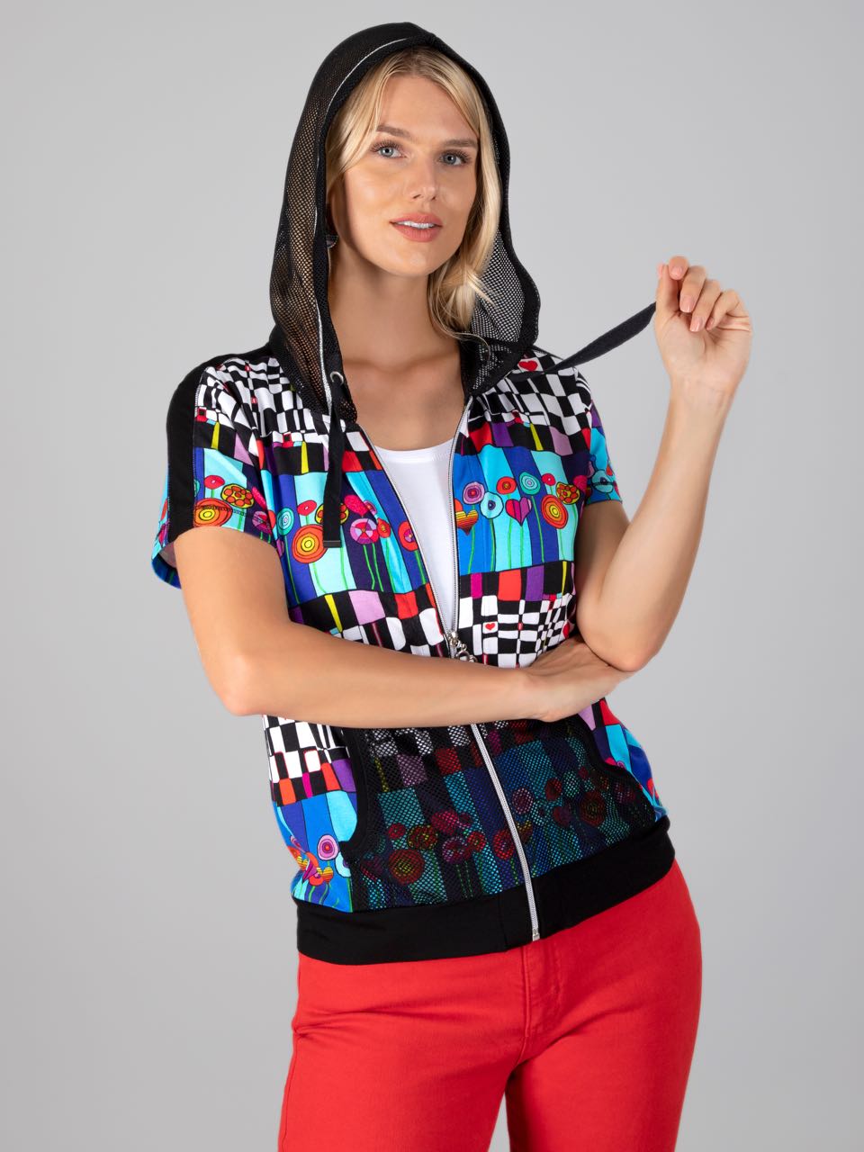 Simply Art by DOLCEZZA Hoodie Cardigan Zip Happiness Dora Ficher