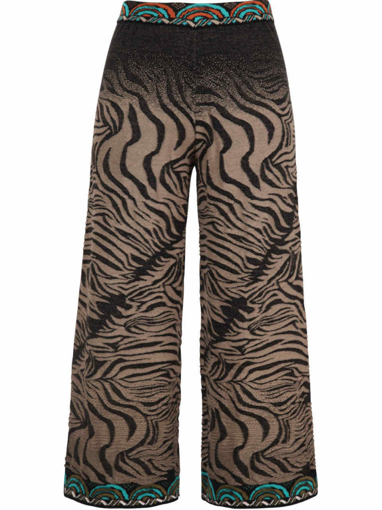 IVKO Jacquard Wide Pants Animal Pattern Cotton 211670