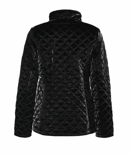 DOLCEZZA Winter Jacket BLACK Glossy 71802 Diamond Quilted