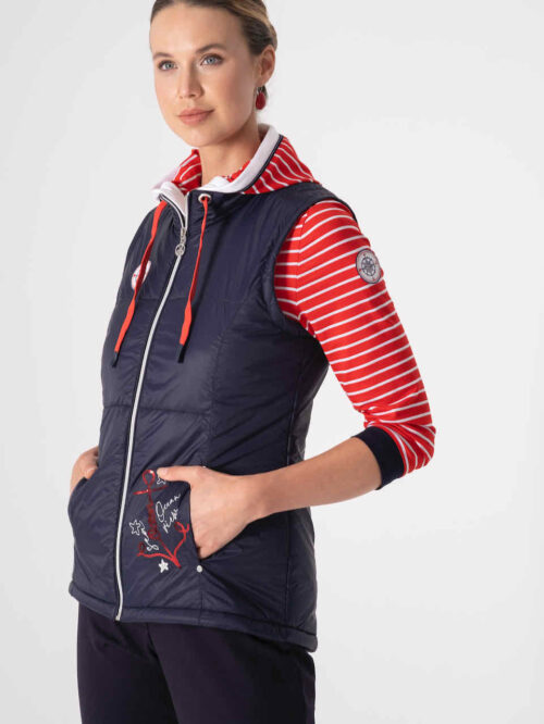 DOLCEZZA Ocean Cruise VEST Navy Red 22107