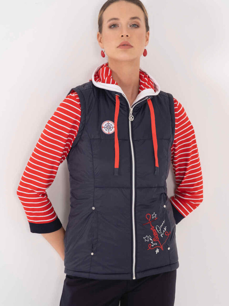 DOLCEZZA Ocean Cruise VEST Navy Red 22107