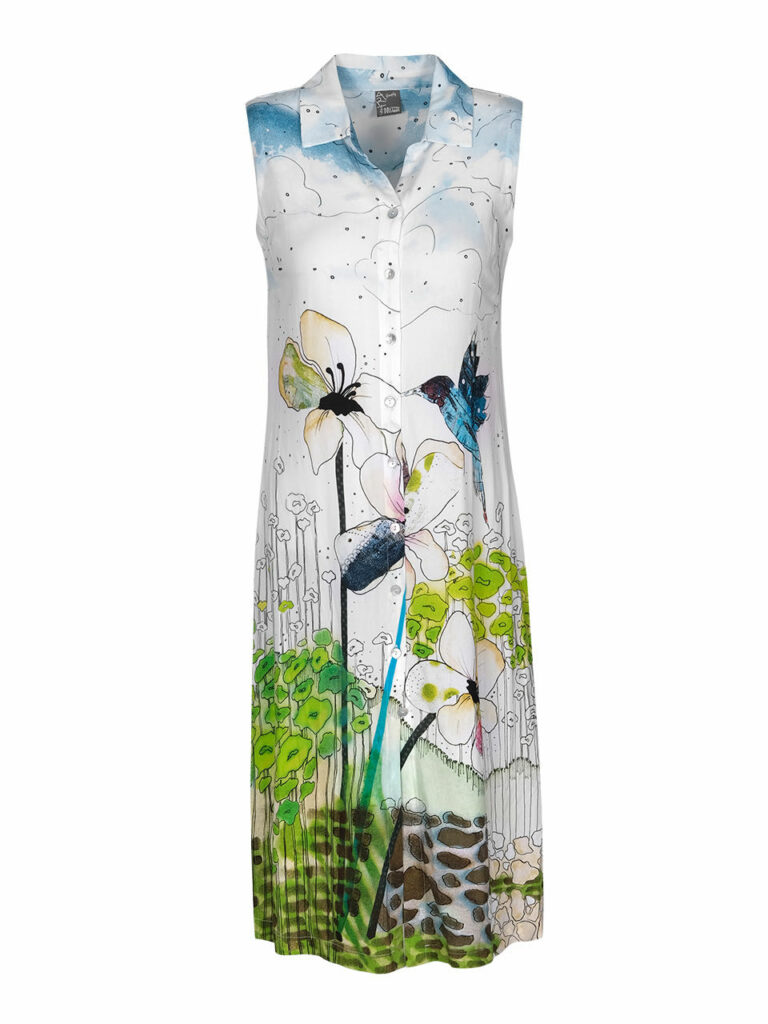 Simply Art by DOLCEZZA Long Blouse Duster Sarah Ogren