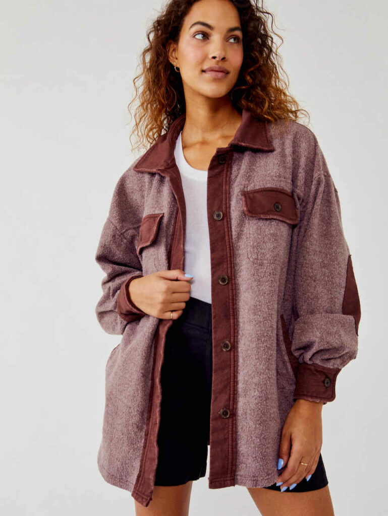 Free People Fleece RUBY Jacket Mountain Date Night