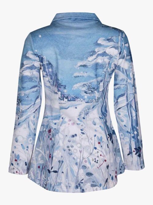 Simply Art by DOLCEZZA Zip Long Jacket Snowfall Blue Rymer