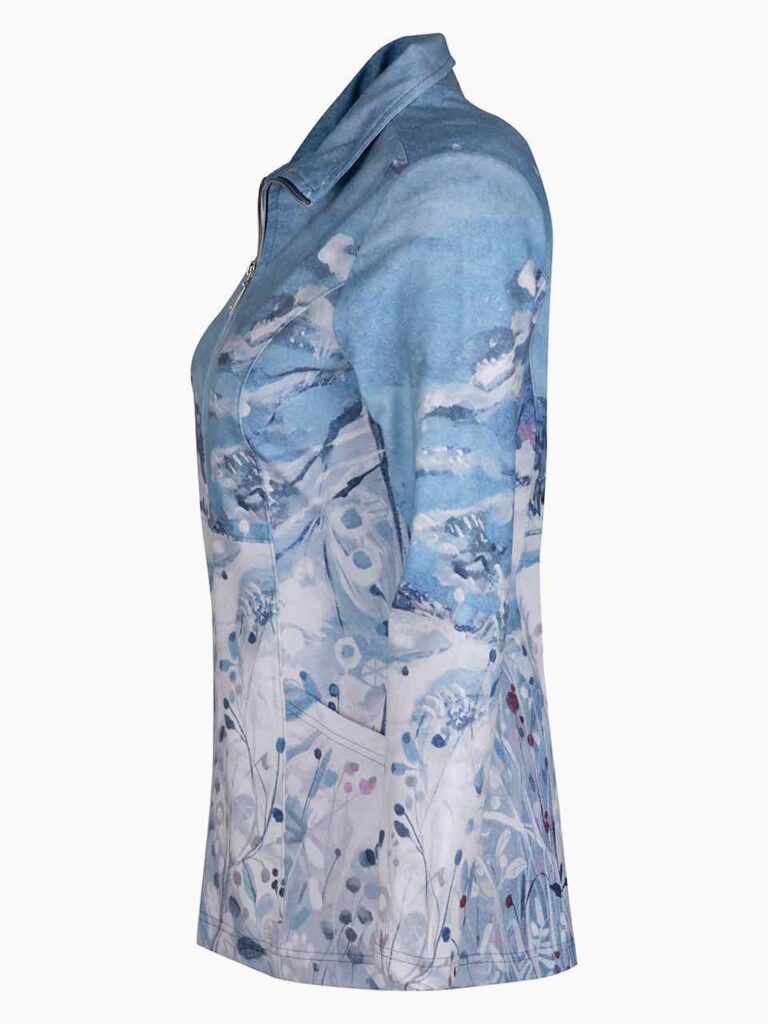 Simply Art by DOLCEZZA Zip Long Jacket Snowfall Blue Rymer