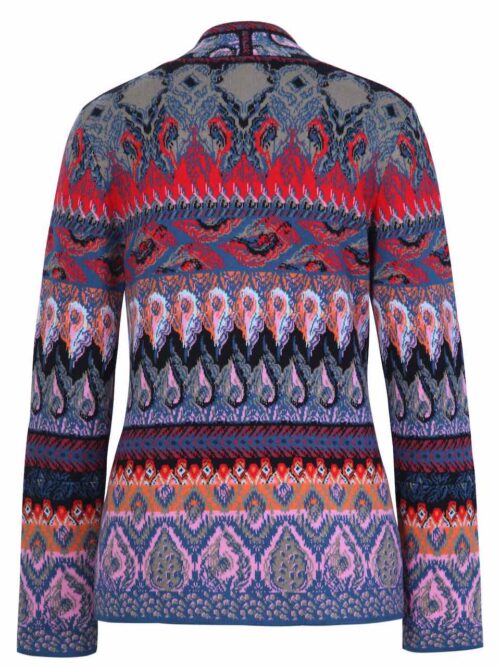 IVKO Cotton Jacquard Jacket Ornament Pattern 222711 Blue-Gray