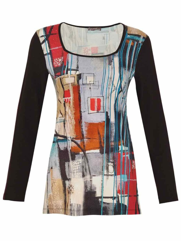 Simply Art DOLCEZZA Knit Top Pullover 73742 Dam Domino