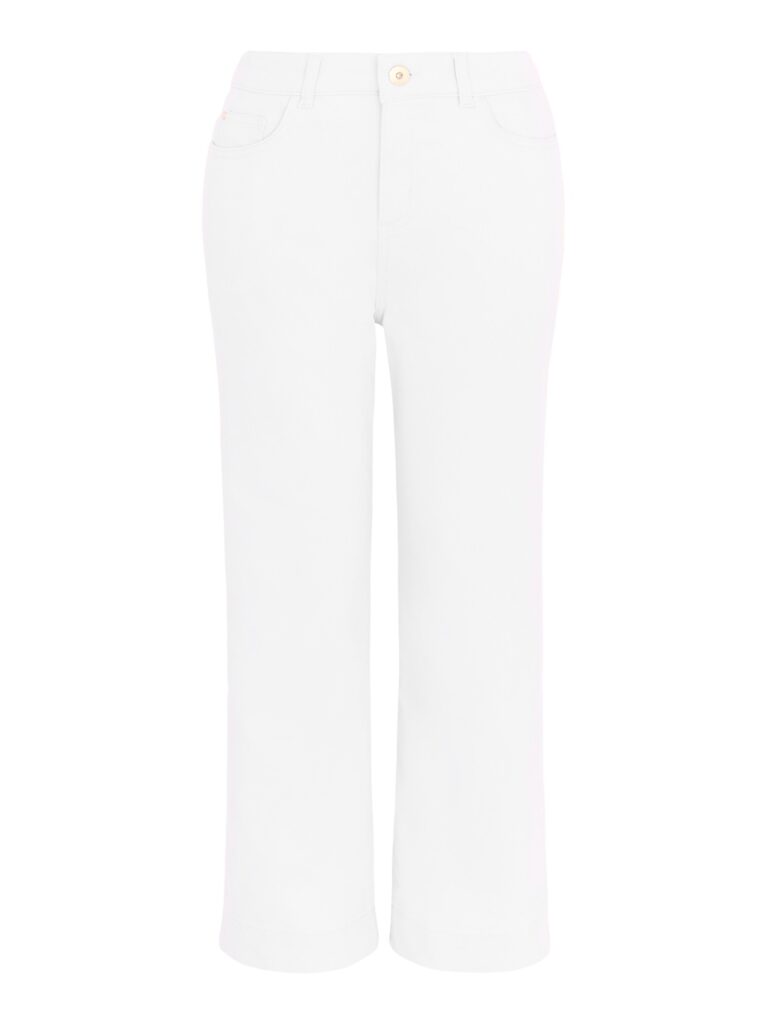 DOLCEZZA Cropped Denim PANTS WHITE