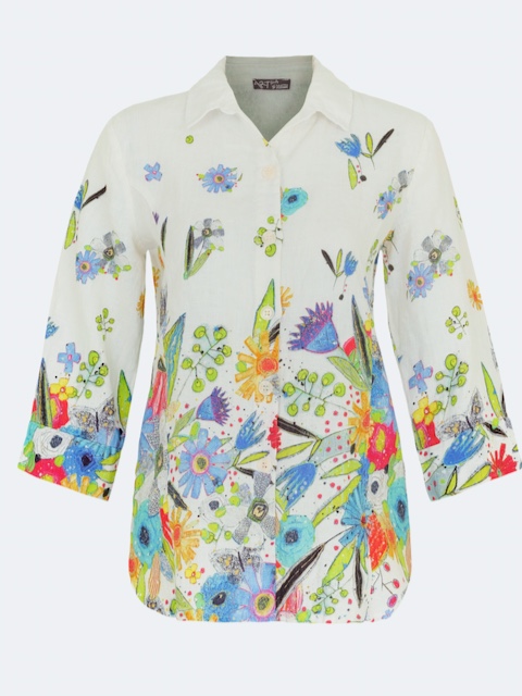 Simply Art DOLCEZZA Linen Shirt Long 24762 Geneviève Gauthier Simply Art DOLCEZZA Linen Shirt Long 24762 Geneviève Gauthier